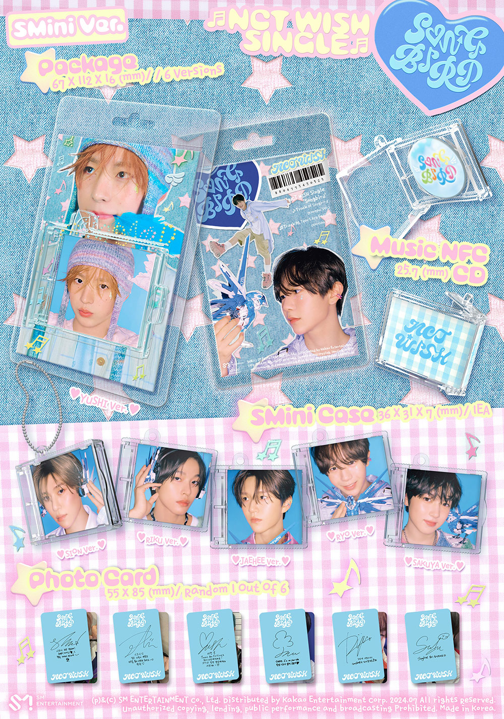 NCT WISH – SINGLE ALBUM 'SONGBIRD' (SMini Ver) (SMART ALBUM) – ONTACT WORLD