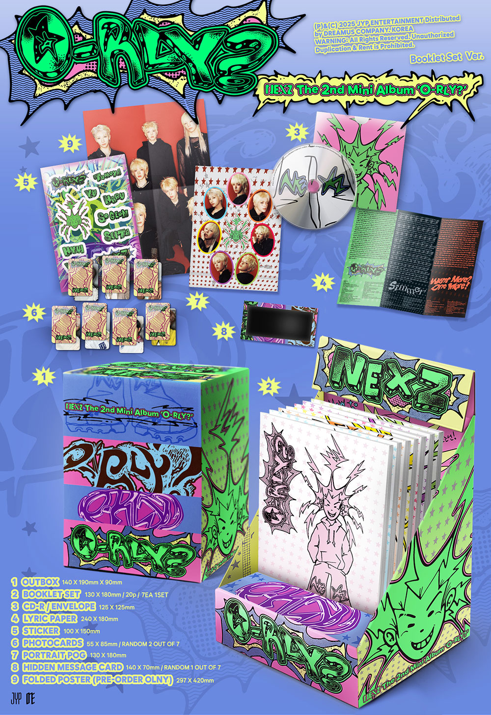 NEXZ + The 2nd Mini Album [O-RLY?] (Booklet Set Ver.) K-MONSTAR