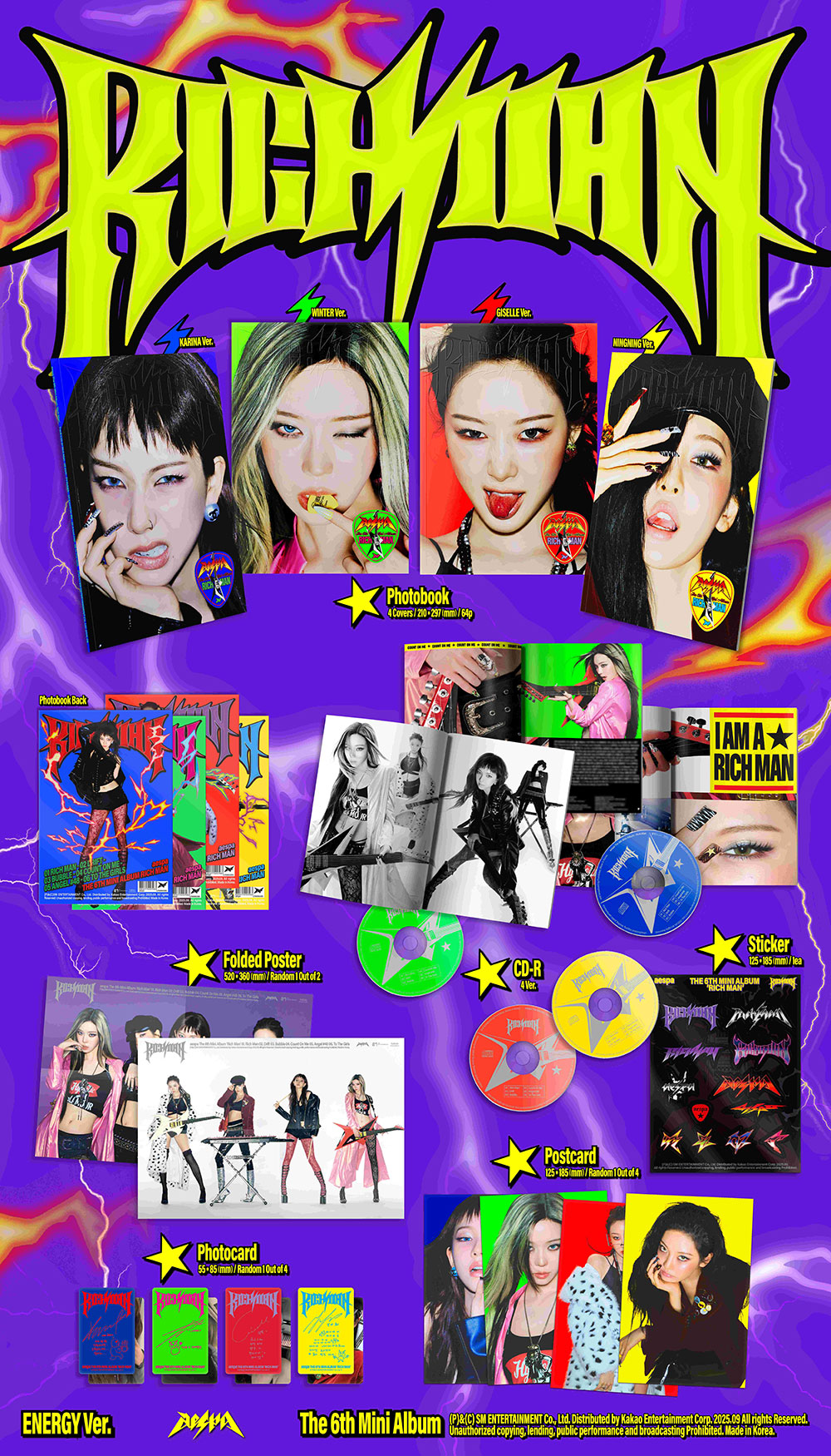 aespa - 6th Mini Album [Rich Man] (ENERGY Ver.) – KPOP Store in USA