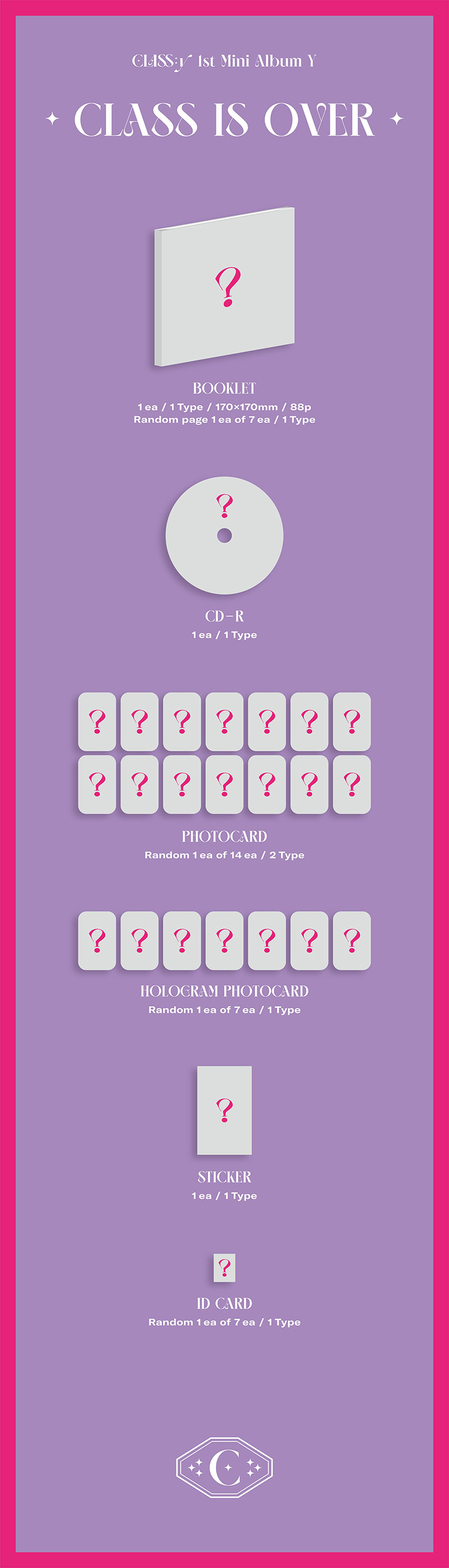 CLASS:y - 1st Mini Album Y [CLASS IS OVER] – KPOP Store in USA