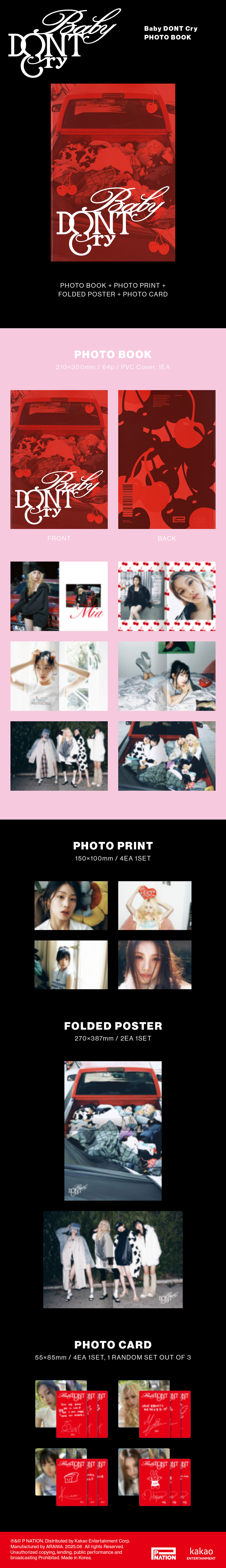 Baby DONT Cry - Debut Single Album "F Girl" (PHOTOBOOK) – Shop Idol