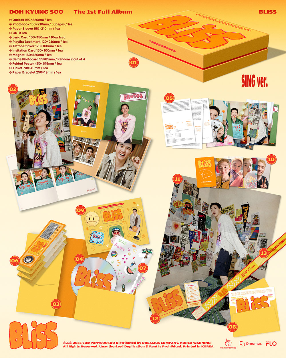 D.O. + The 1st Full Album [BLISS] K-MONSTAR