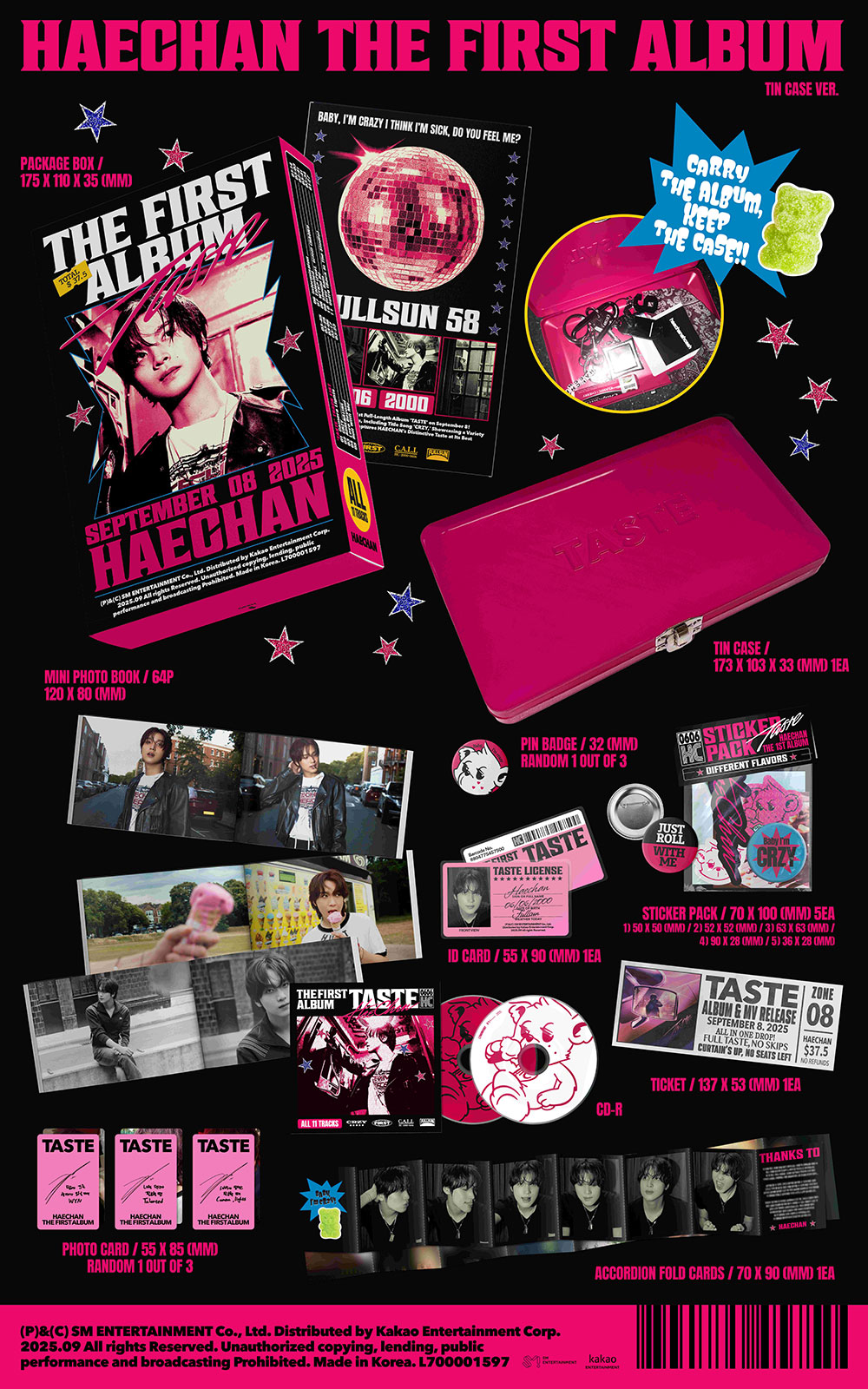 Haechan - 1st Album [TASTE] (Tin Case Ver.) – KPOP Store in USA