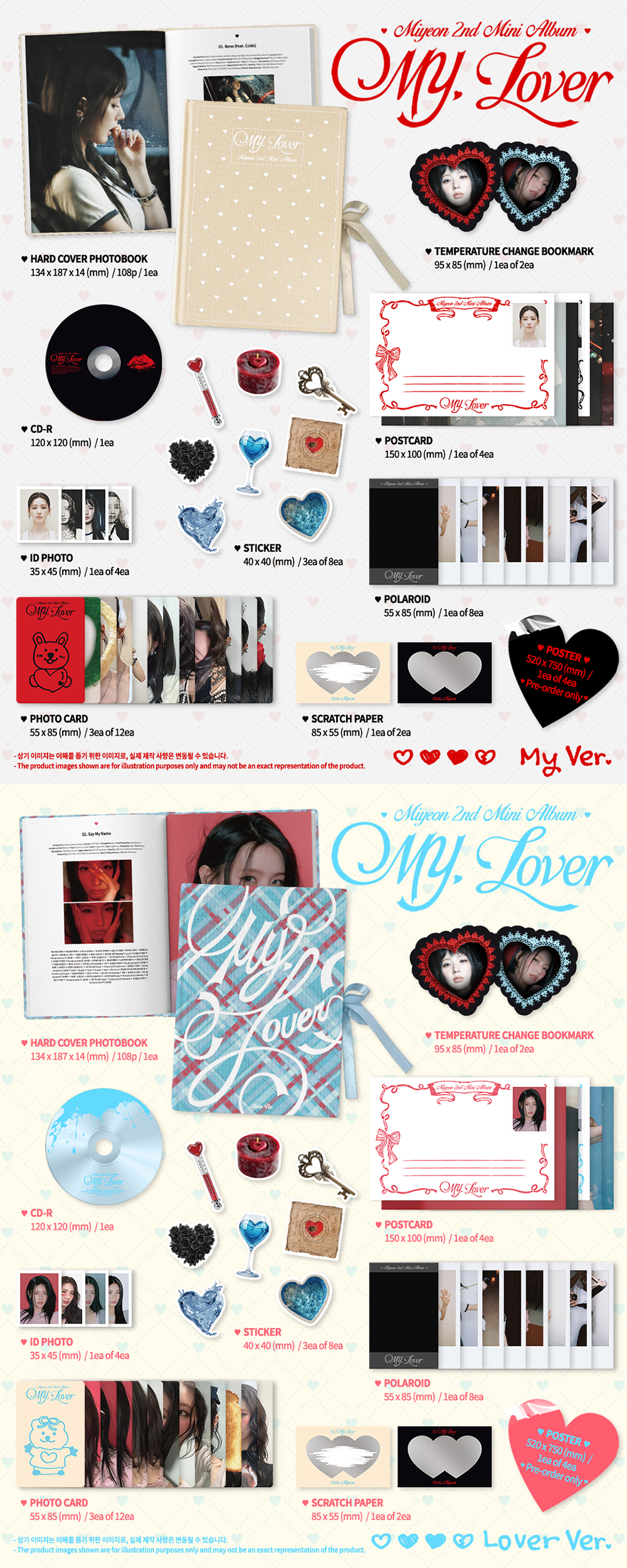 MIYEON + 2ND MINI ALBUM [MY,Lover] K-MONSTAR
