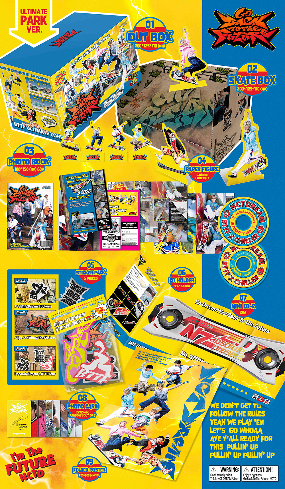 NCT DREAM + 5TH ALBUM [Go Back To The Future] (Ultimate Park Ver.) K ...