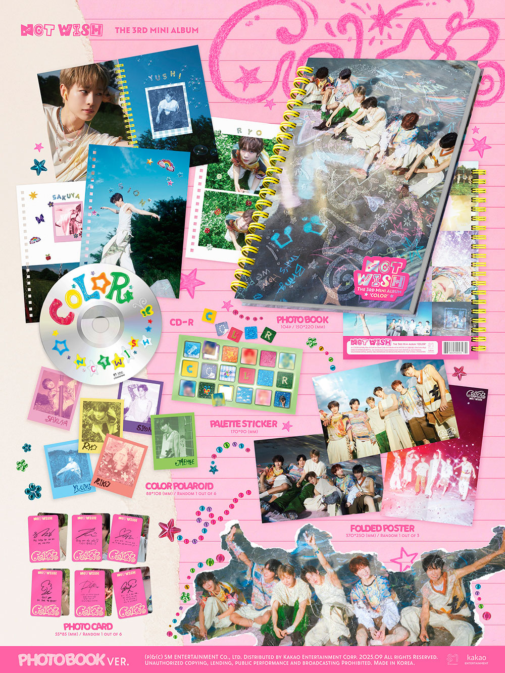 NCT WISH - 3rd Mini Album [COLOR] (Photobook Ver.) – KPOP Store in USA