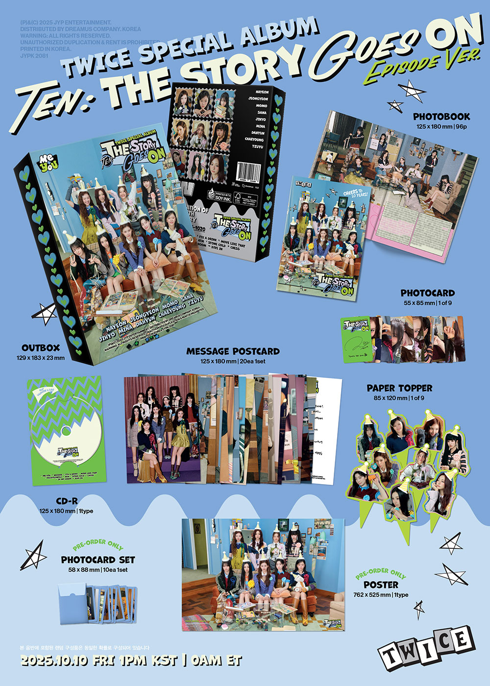 TWICE - TEN: The Story Goes On (EPISODE Ver.) – KPOP Store in USA