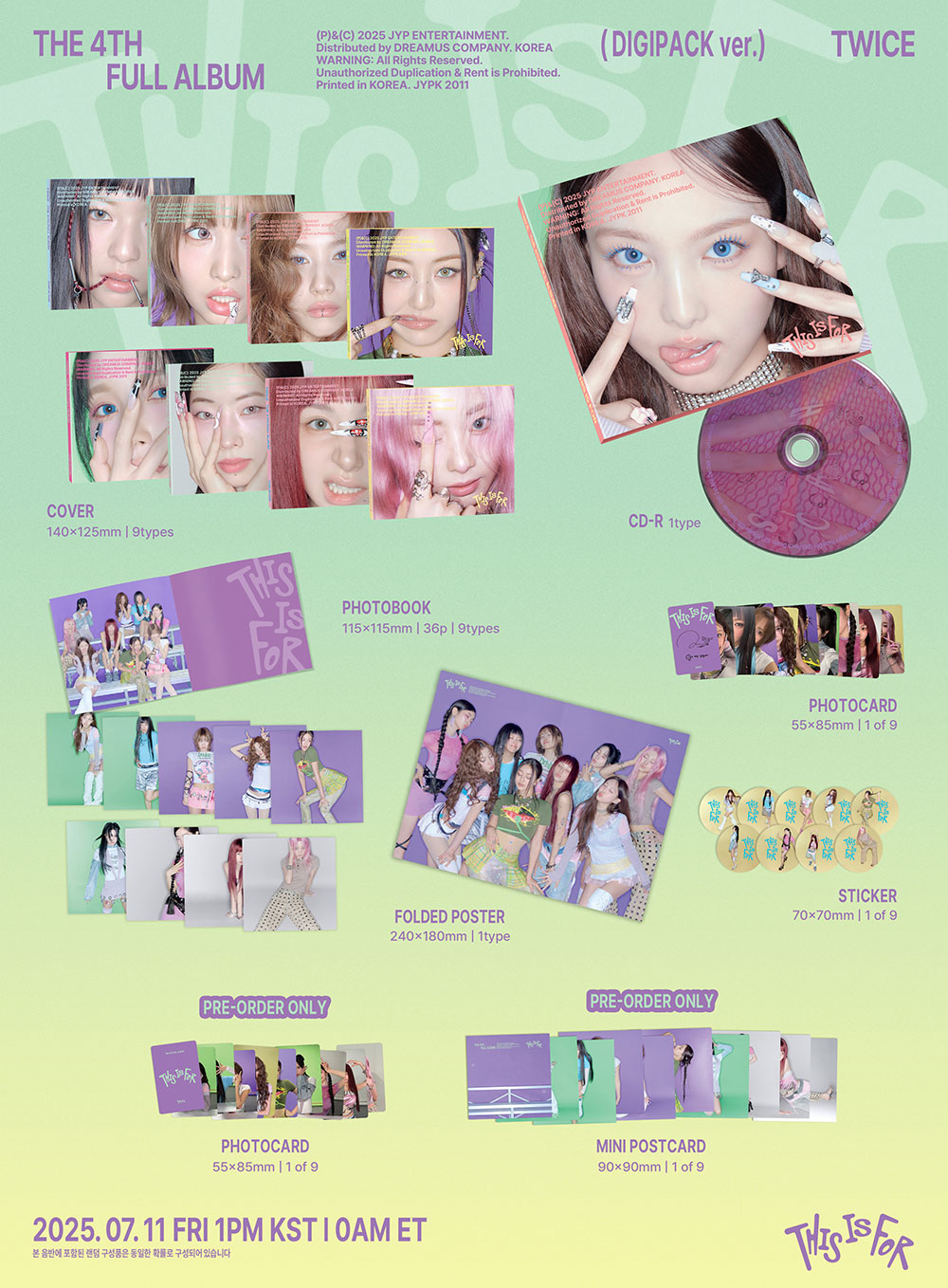 TWICE - [THIS IS FOR] (THE 4TH FULL ALBUM) (DIGIPACK VER.) – KPOP Store ...